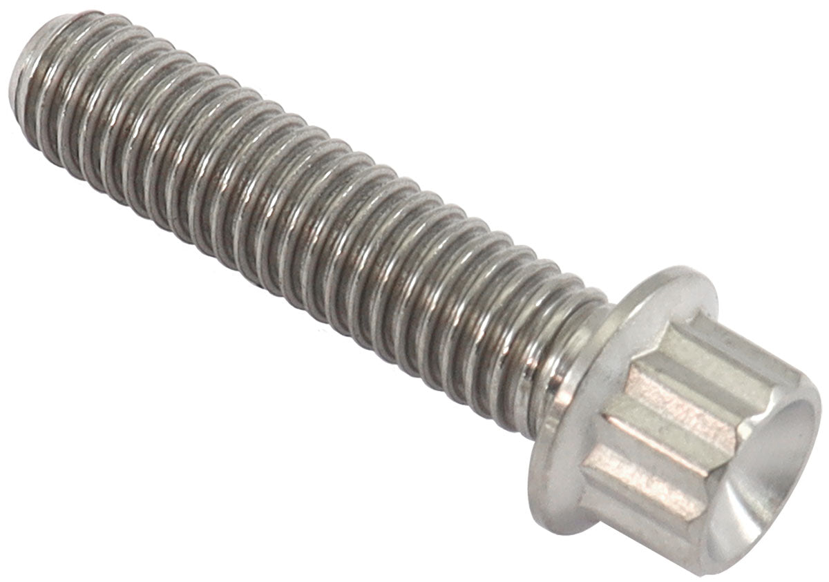 M6x1.00 TITANIUM BOLT 25mm UHL12 POINT SINGLE M6 x 1.00mm – SpeedSpec