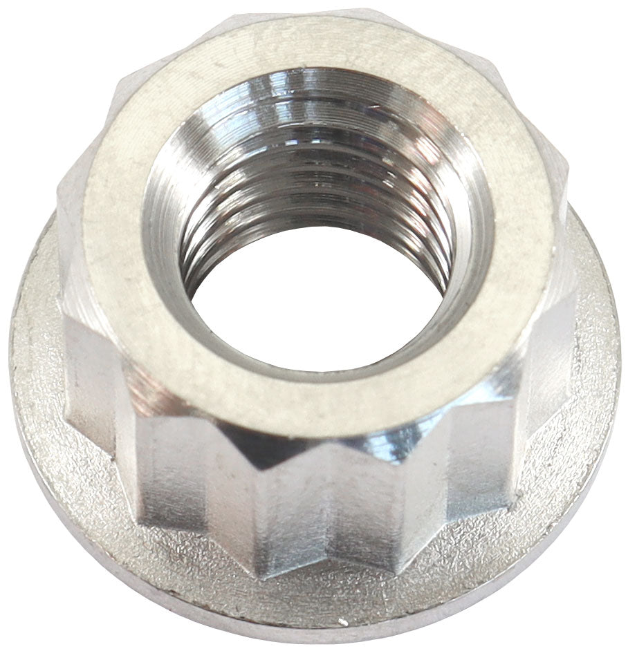 M8x1.25mm TITANIUM NUT 12 POINT SINGLE M8 x 1.25 – SpeedSpec
