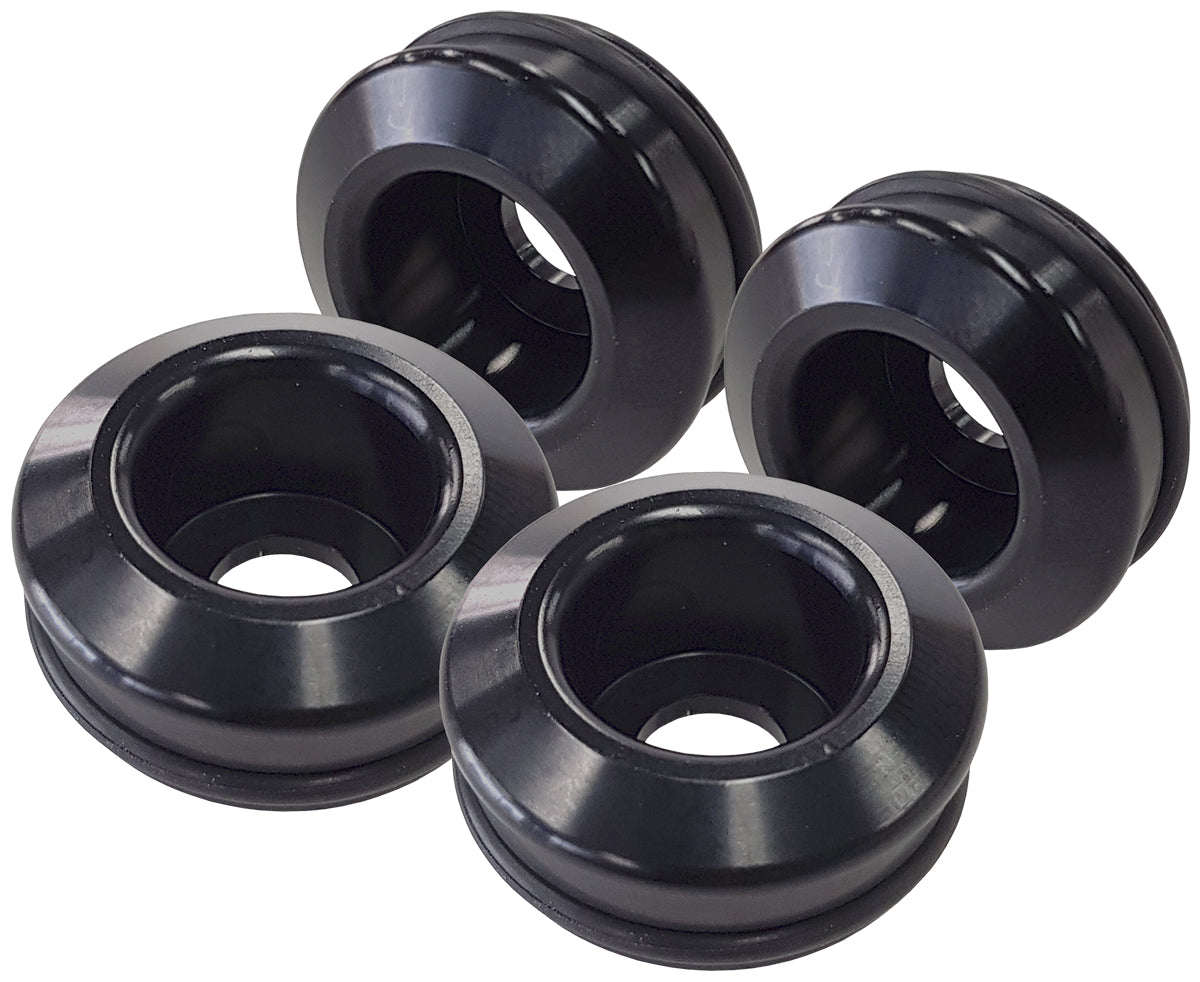 Nissan S14 S15 fuel injector inserts 4 x pieces Black anodi – SpeedSpec