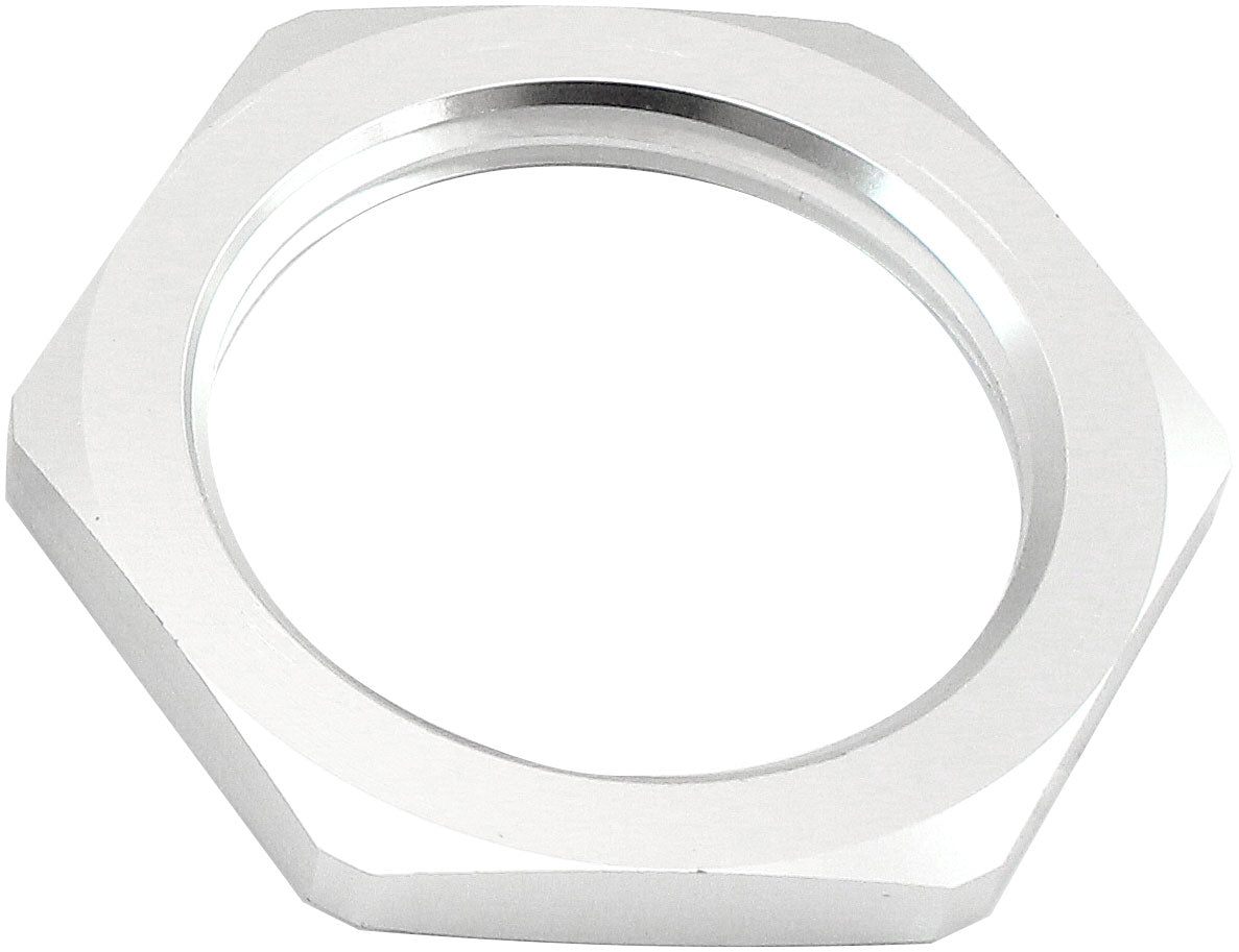 REPLACEMENT -4AN JAM NUT FULL FLOW BULKHEAD SILVER HALF NUT — SpeedSpec