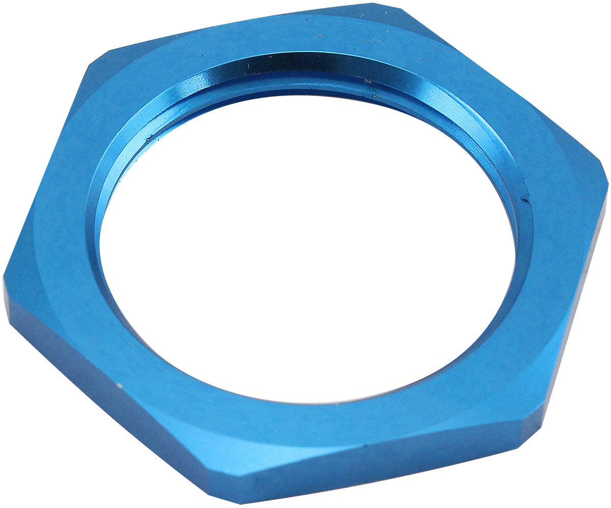 REPLACEMENT -16AN JAM NUT FULLFLOW BULKHEAD BLUE HALF NUT — SpeedSpec