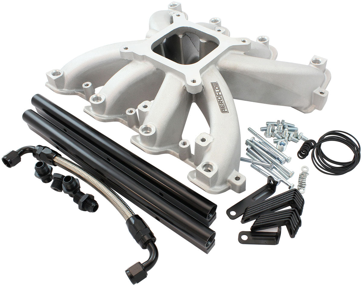 GM LS CARBY INTAKE MANIFOLD CATHEDRAL PORT EFI LS1 LS2 NATURAL Aeroflo ...