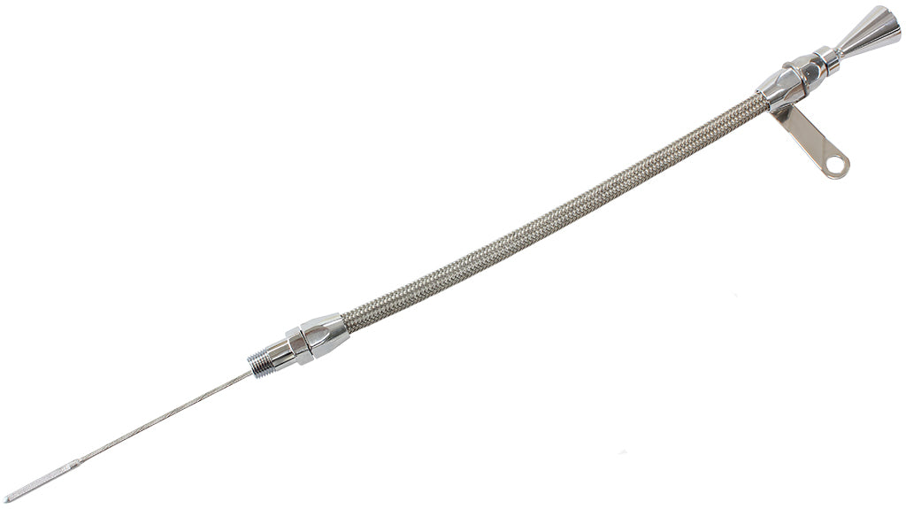 1/4" NPT UNIVERSAL DIPSTICK CHROME, 20.75" OAL CAN BE CUT — SpeedSpec