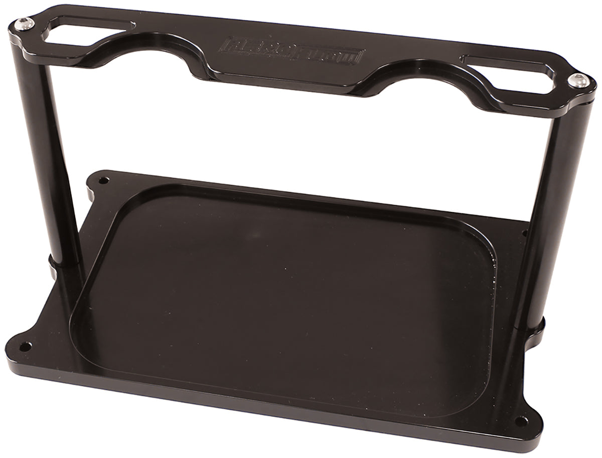 BATTERY HOLD DOWN TRAY BLACK BILLET OPTIMA Aeroflow- AF 64-4366BLK ...
