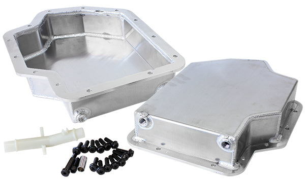 TH400 3" DEEP FABRICATED TRANSMISSION PAN INC FILTER EXTENSI – SpeedSpec
