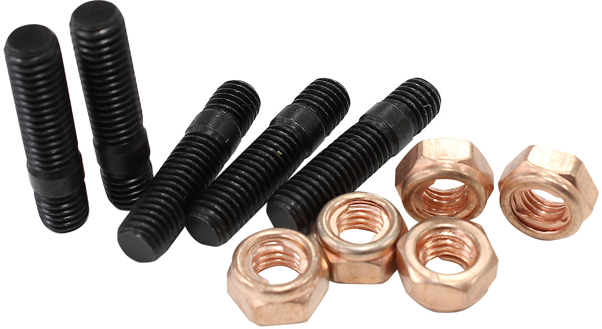 TURBO STUD & NUT KIT M8x1.25mm5 STUDS 5 NUTS M8 X 1.25mm – SpeedSpec